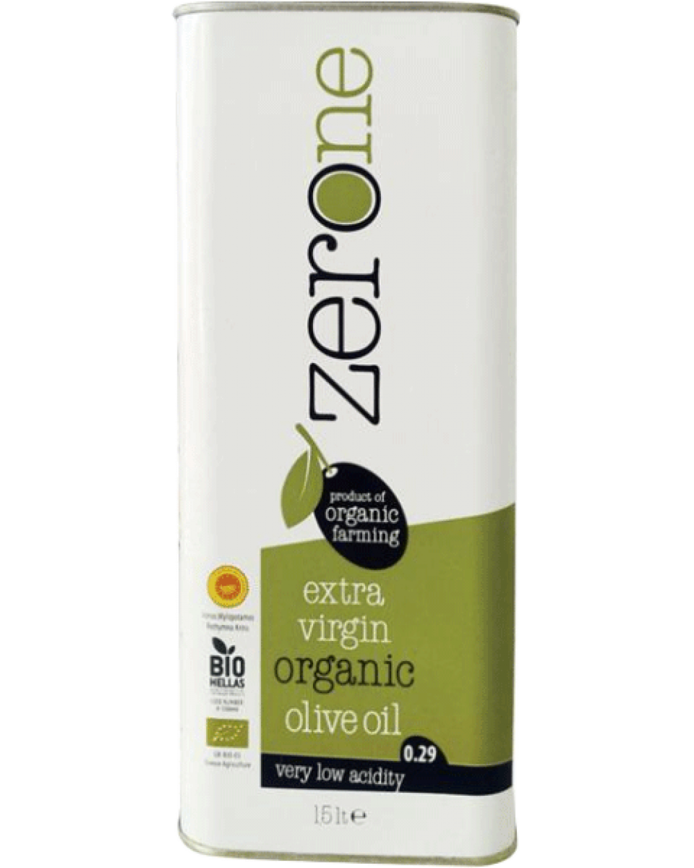Zero One Organic Olive Oil Green 1500ml | Greece and Grapes