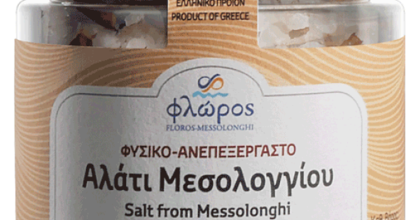 Floros Messolonghi Sea Salt with Greek wild Porcini Mushrooms - Jar ...
