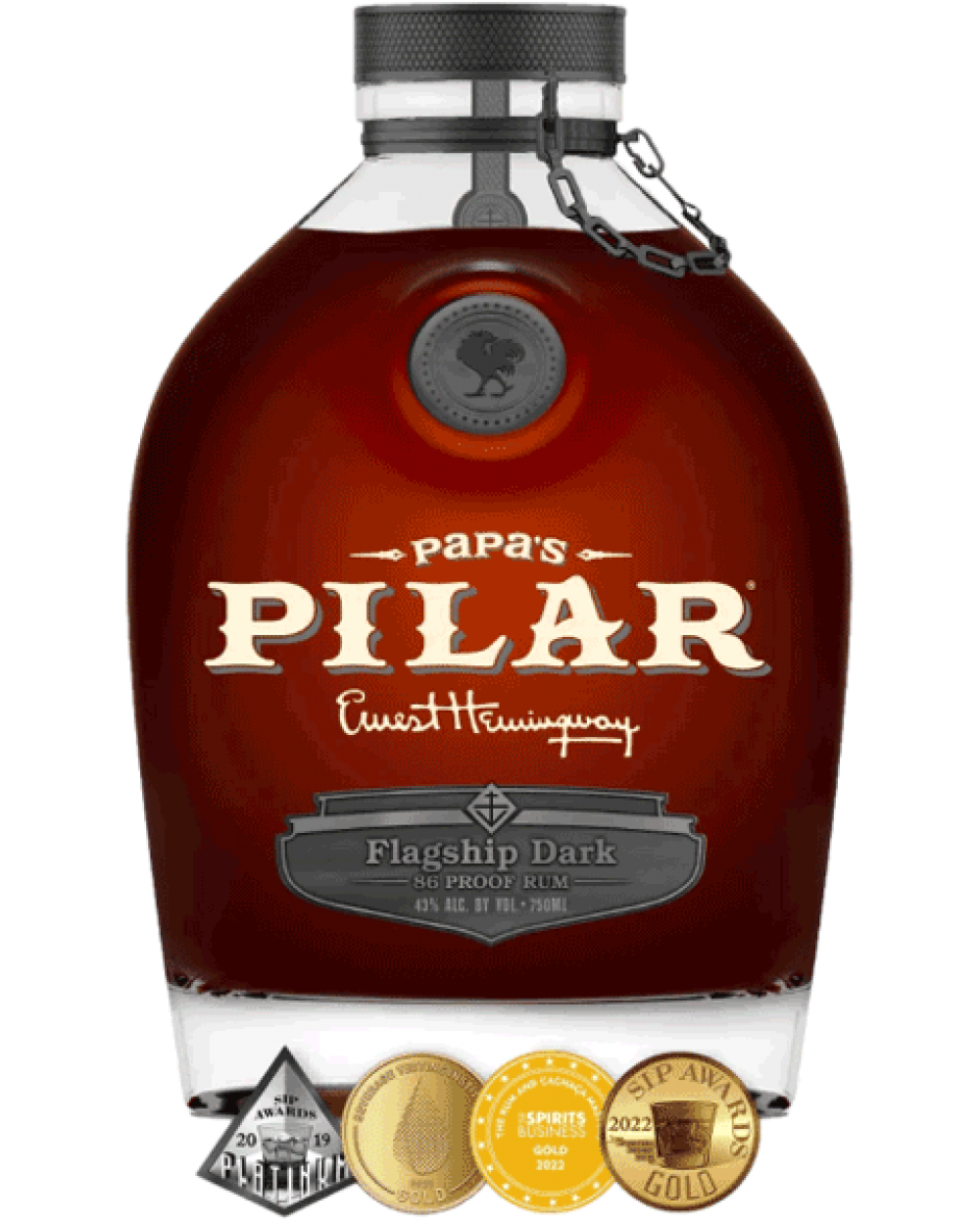 Papa's Pilar Flagship Dark Rum | Greece and Grapes