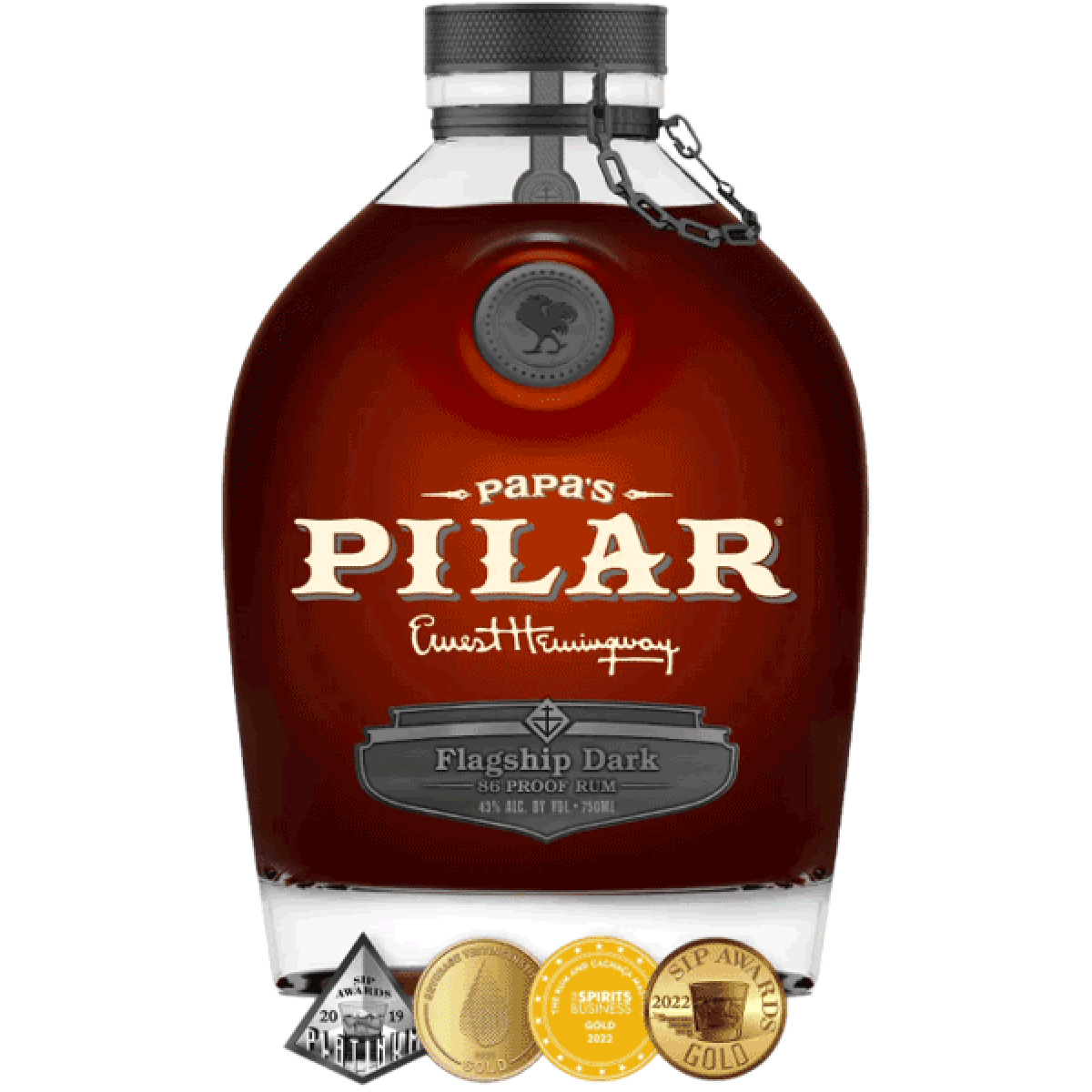 Papa's Pilar Flagship Dark Rum | Greece and Grapes